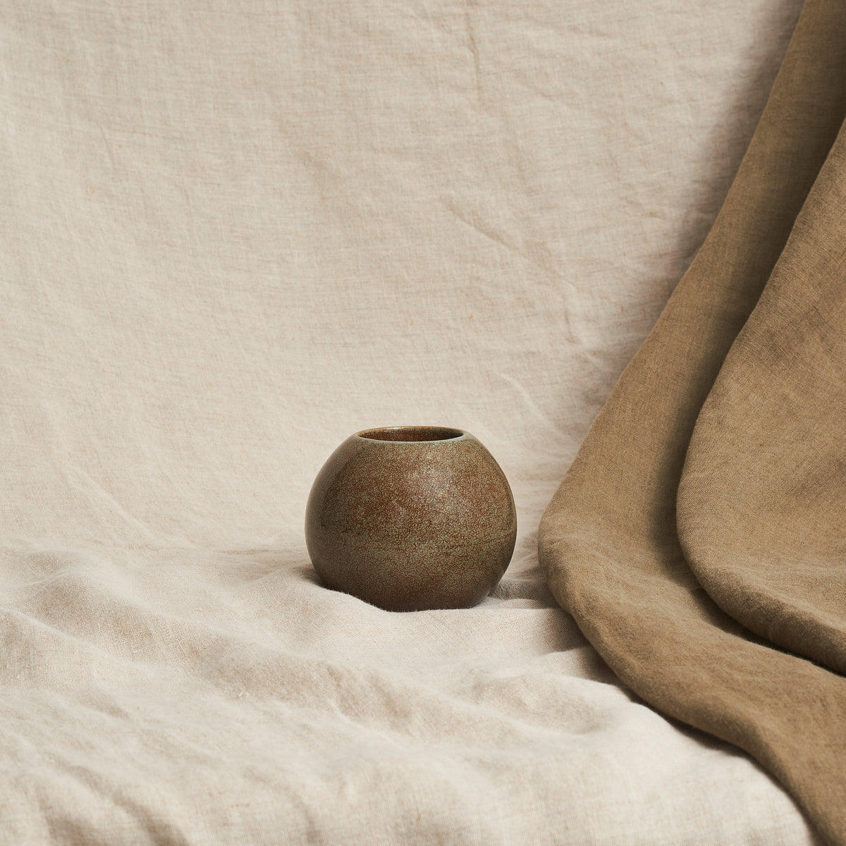 Janice Candleholder - Green Melange – Caboose Homeware